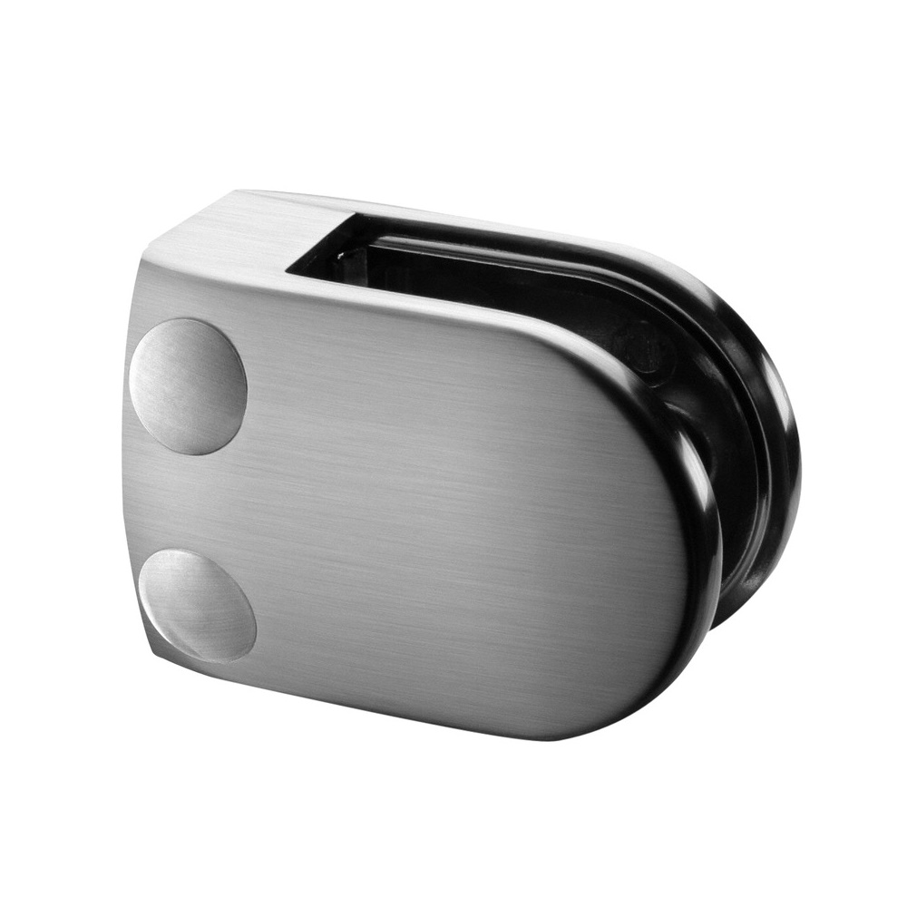 Contemporary Style Glass Clamp - Flat Mount