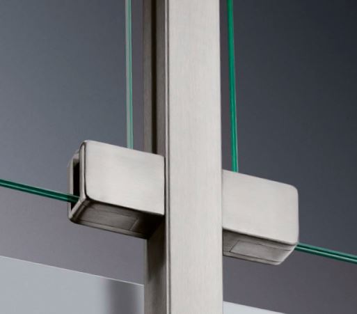 Rectangular Shaped Glass Balustrade Clamp