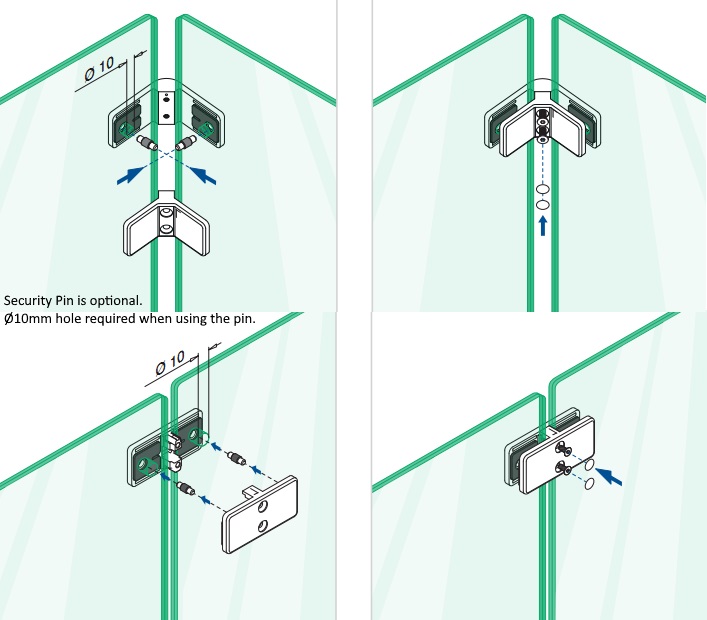 Rectangular Double Clamps