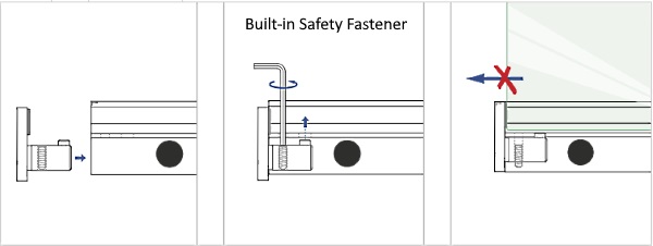 End Cap for Glass Partition Channel