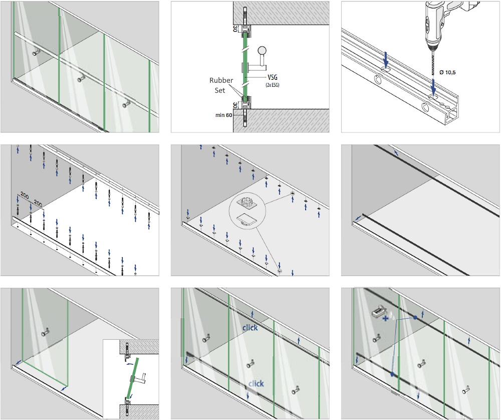 End Cap (Pack of 2) for Top Mount Base Channel